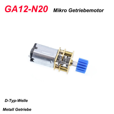 Mikro Getriebemotor DC 3/6/12V Mit Blauem Getriebe Umkehrbar 15-1000RPM ...