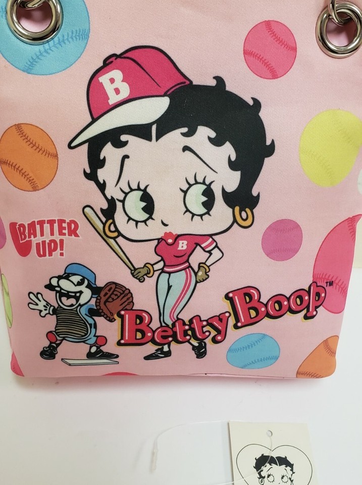 Betty Boop Hand Bag Purse Batter Up Baseball Multicolor | eBay