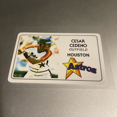 1981 Perma-Graphic Baseball Credit Card Cesar Cedeno #28 (PH1) | eBay