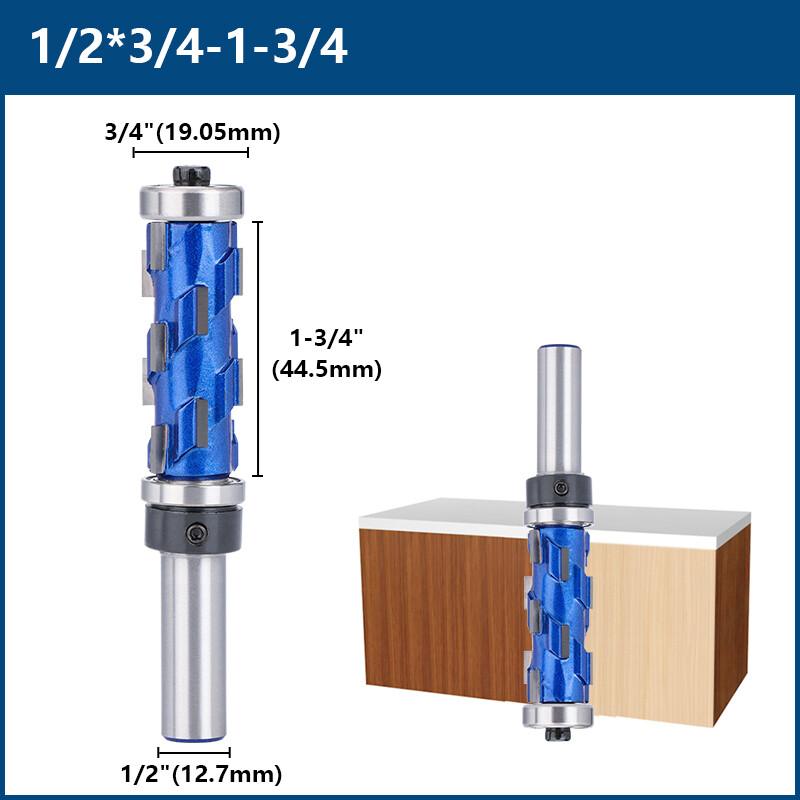 Spiral Flush Trim Router Bit 1/2 Shank Double Bearing Compression ...