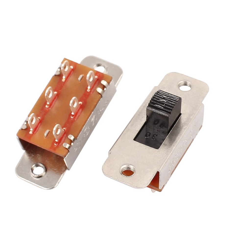 5 Pcs AC 250V/1.5A 125V/3A 6 Terminal DPDT 2 Position Latching Toggle ...