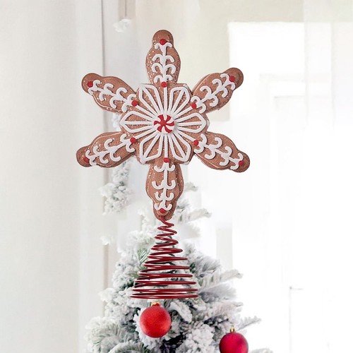 Exquisite Christmas Gingerbread Tree Topper Holiday Decoration | eBay ...