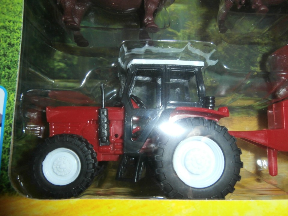 New Ray Country Life 1/32 22pc Cattle Cow Barn Farm Ranch Tractor ...