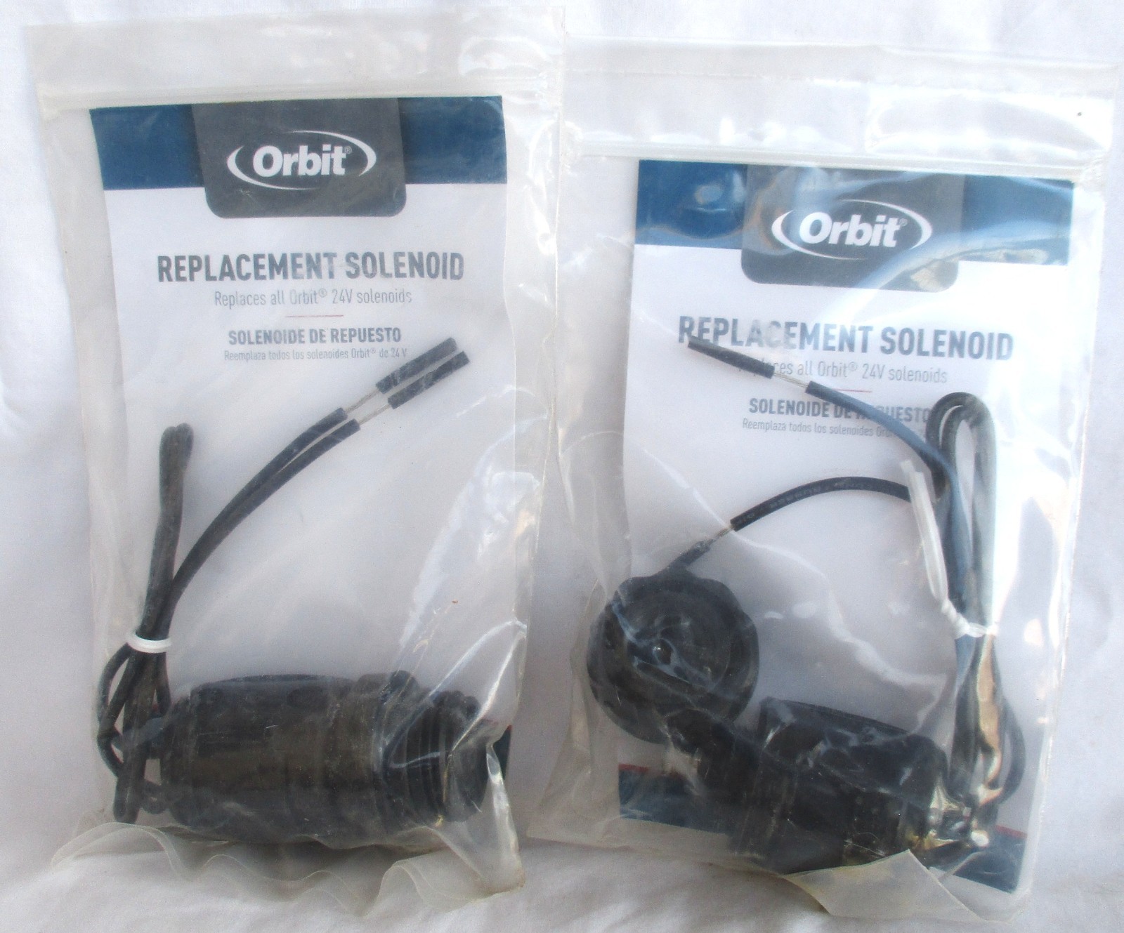 Lot of 2 – Orbit Brand 57226 Automatic 24V Sprinkler Valve Solenoid ...