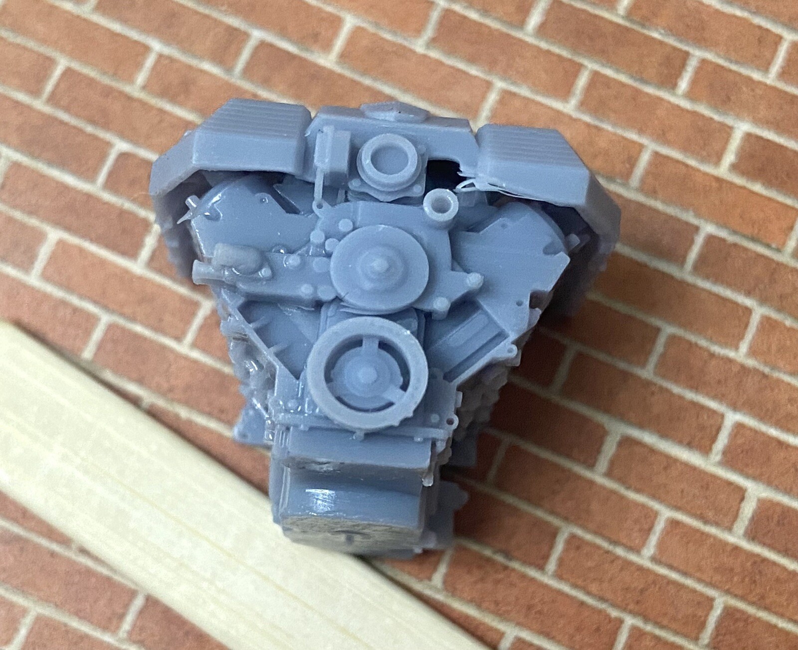 Resin Custom Cadillac LSA engine, Supercharged, for scale model cars, 1 ...