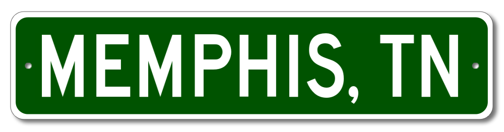 Memphis, Tennessee Metal Wall Decor City Limit Sign - Aluminum | eBay