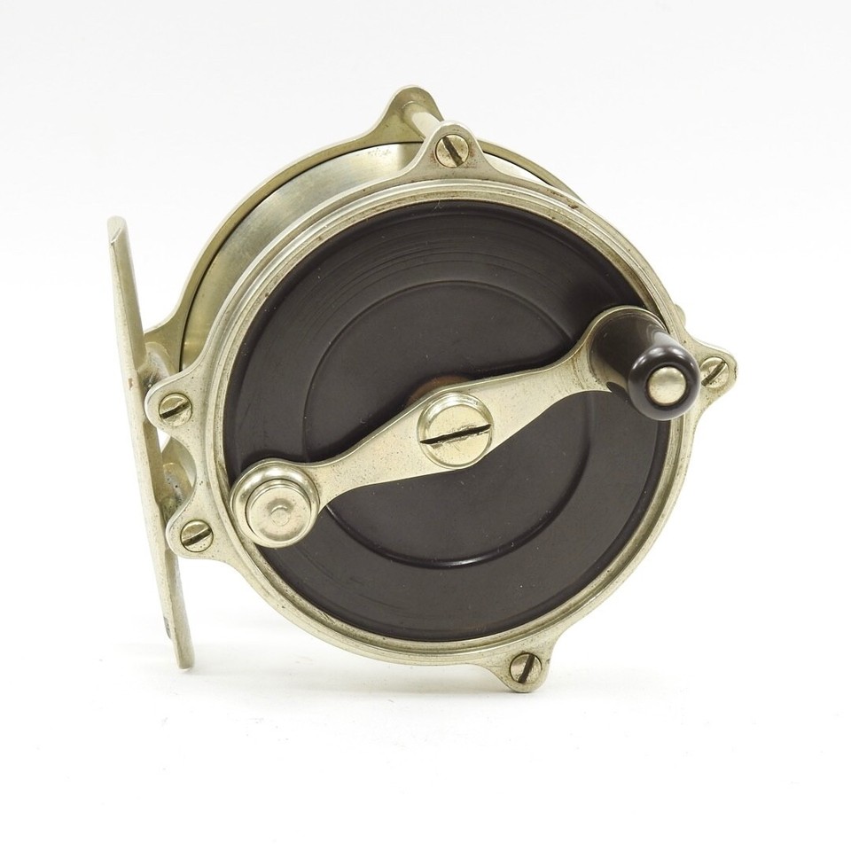 Julius Vom Hofe Raised-Pillar Fly Reel. German Silver & Hard Rubber. 3 ...