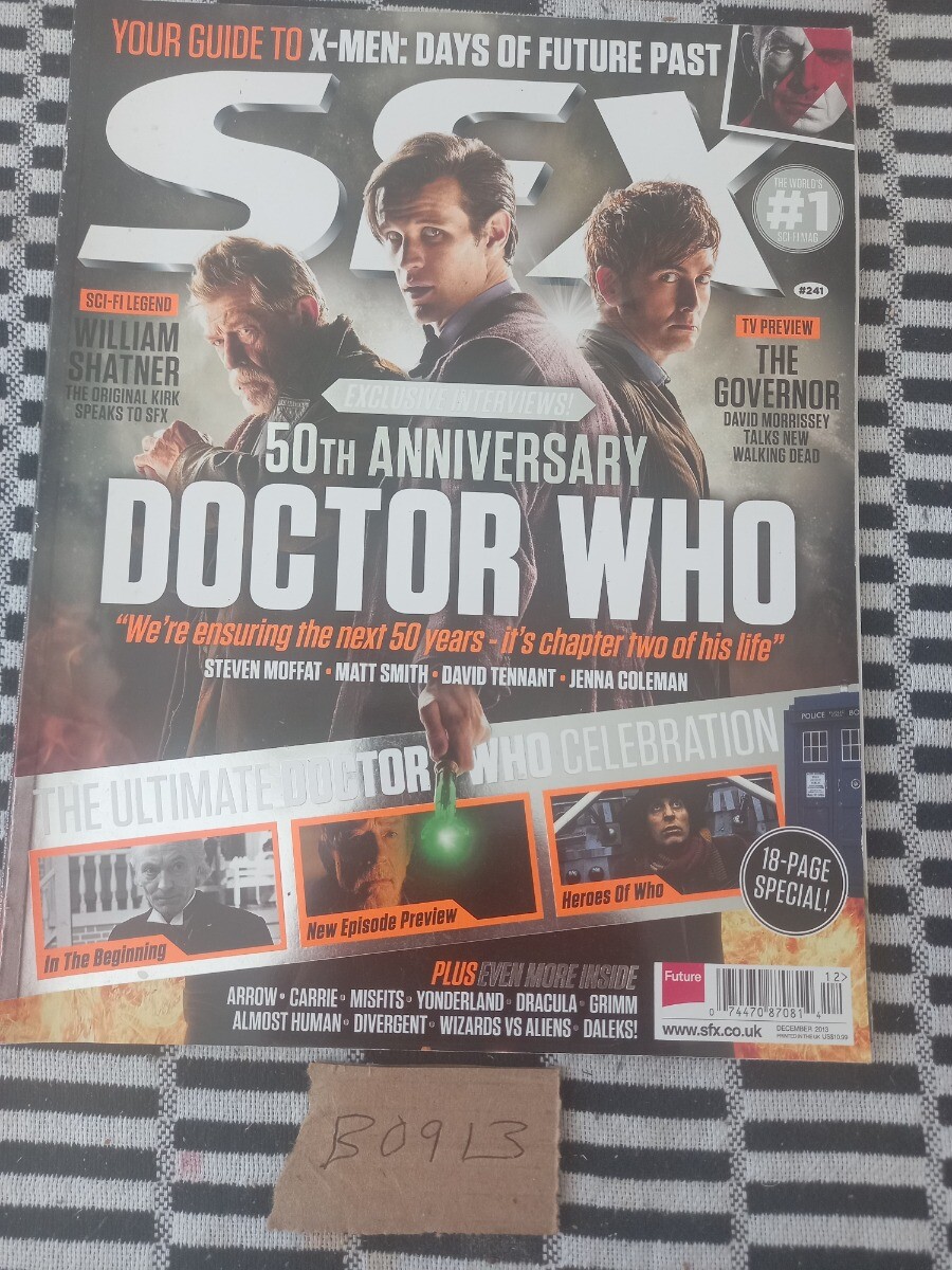 SFX MAGAZINE / DECEMBER 2013 / DOCTOR WHO / WILLIAM SHATNER / DAVID ...