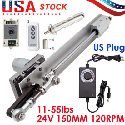 Reciprocating Linear Actuator Motor 24V 150MM 6" 120RPM Controller DIY ...
