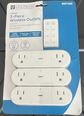 Utilitech Indoor 3-Piece Indoor Wireless Outlets with Remote Control | eBay