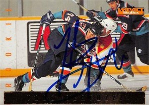 Todd Bertuzzi autographed Hockey Card (Islanders) 1996 Skybox Impac ...
