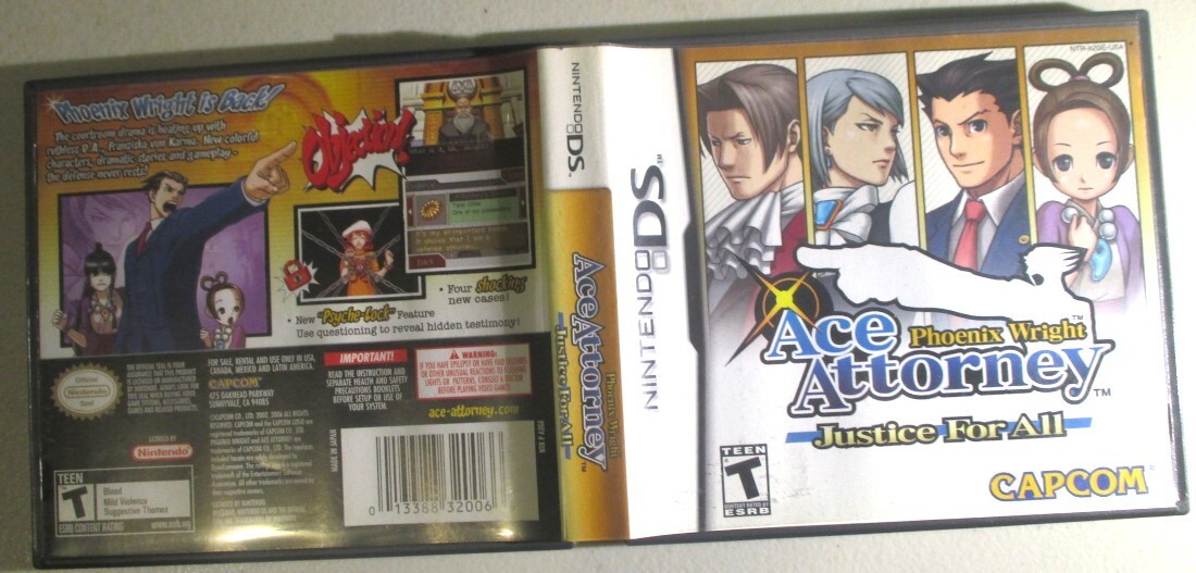Phoenix Wright: Ace Attorney - Justice For All COMPLETE - DS 3DS | eBay