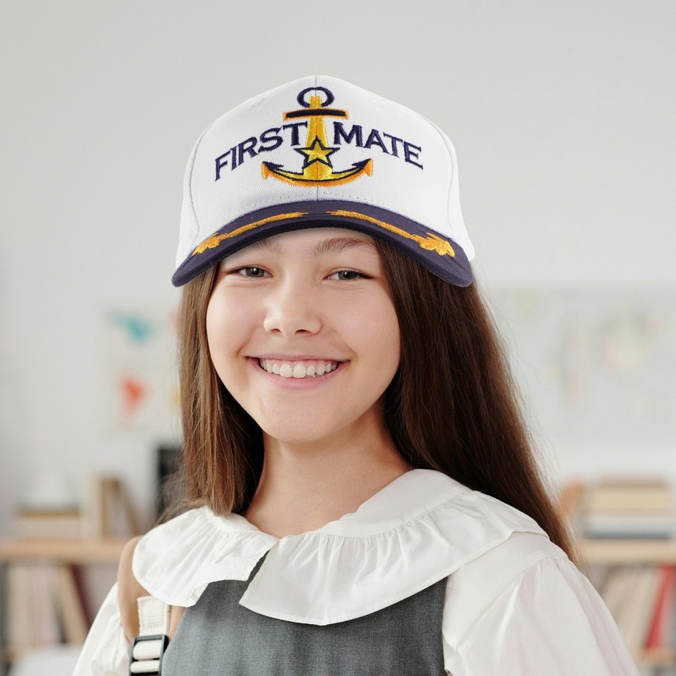 Stylish Baseball Cap Sailor Captain Hat Breathable Cotton Adjustable ...