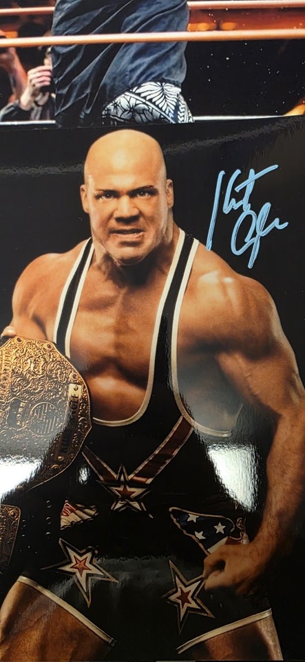 Lot Of 6 WWE WWF Autographed 8x10 Wrestling Promos - DDP KURT ANGLE ...