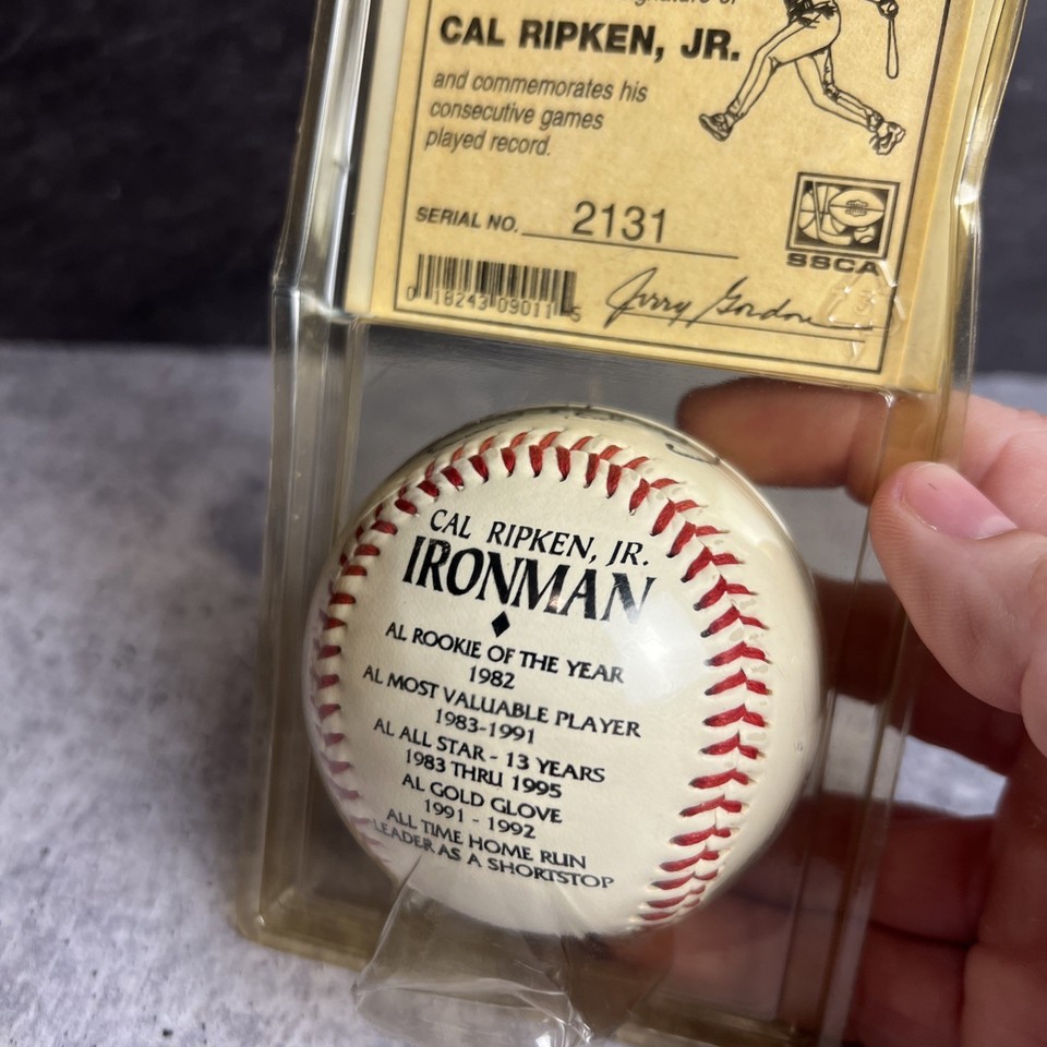 Ironman Cal Ripken Jr. Commemorative Baseball | eBay