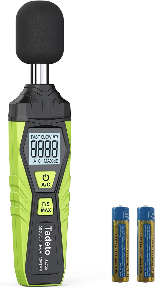Decibel Meter, Tadeto Digital Sound Level Portable Decibel Meter 30Db ...