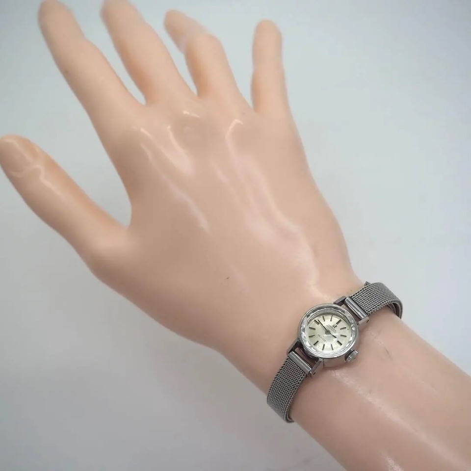 Omega De Ville Ladies Watch Automatic Silver Cut Glass Used From Japan ...