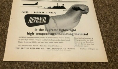 AC51 ADVERT 5X8 THE BRITISH REFRASIL CO LTD - INSULATING MATERIAL | eBay