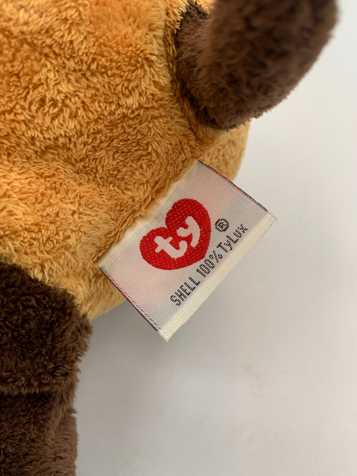 2002 Ty Pluffies Pluffy Plush Whiffer Puppy Dog Brown White Stuffed ...