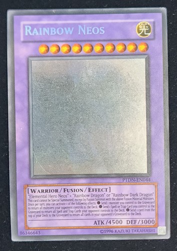 Yu-Gi-Oh! Rainbow Neos PTDN-EN044 1996 | eBay