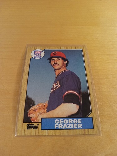 1987 Topps #207 GEORGE FRAZIER Minnesota Twins Baseball Card, Pitcher ...