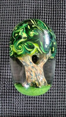 Glass Eye Studio 2018 Tree Of Life Paperweight Discontinued Design GES ...