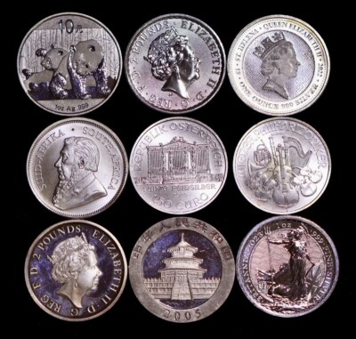 Random Year - World Mint 1 oz Silver Coin .999+ Fine Silver - Cull/Milk ...