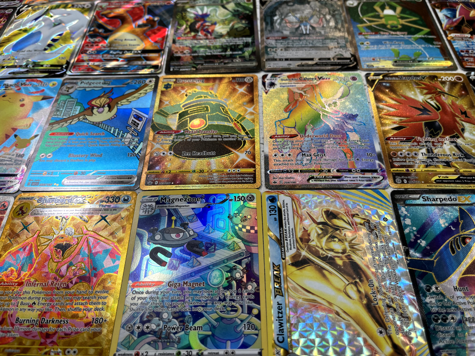 Pokemon Card Lot 100 OFFICIAL NEW TCG Cards + Ultra Rare EX GX VMAX V ...