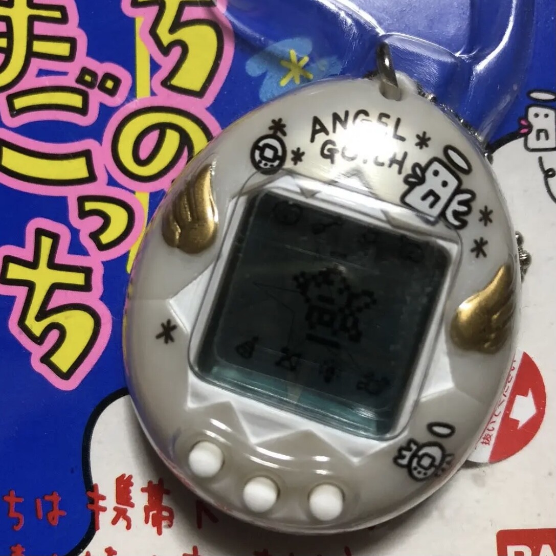 New Bandai Tamagotchi Tenshitchi Angelgotchi Angel 1997 Pearl silver ...