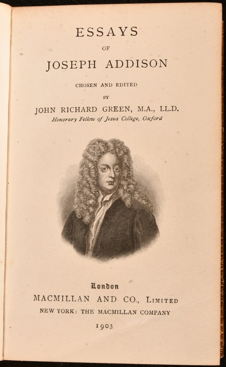 Joseph Addison 1721 The Works Of The Right Honourable Joseph Addison
