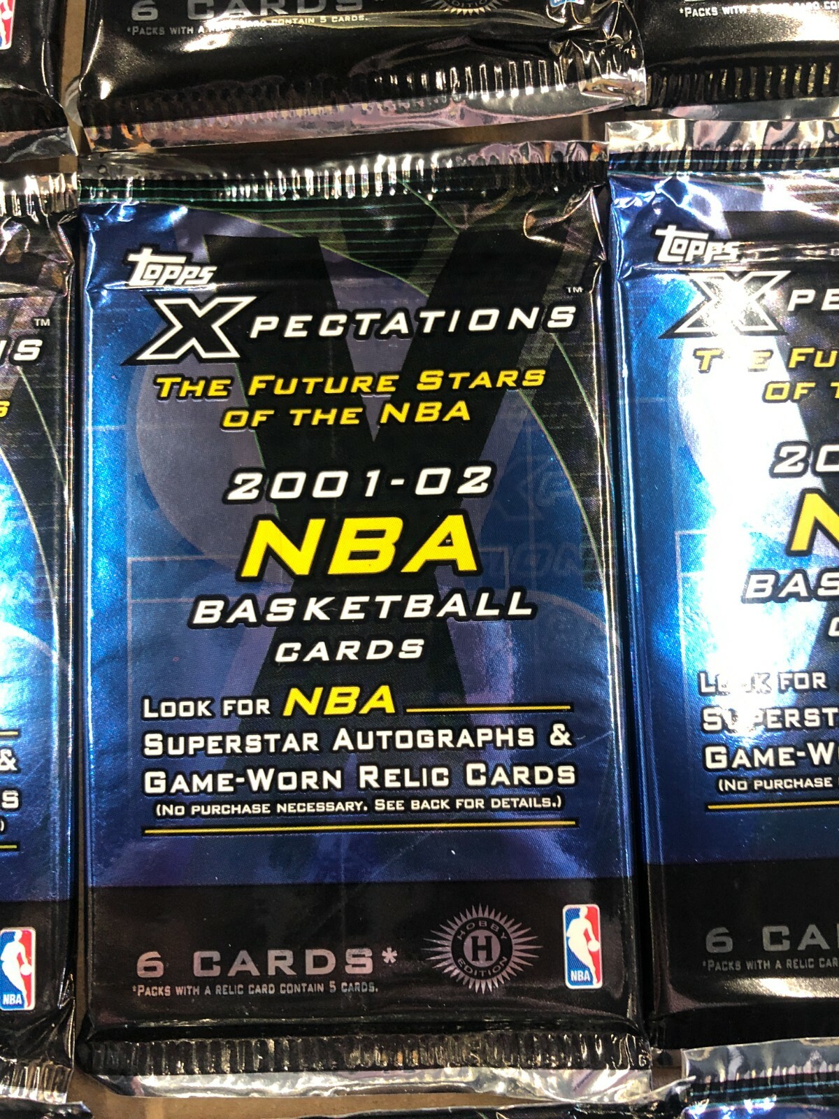 LOT OF 24 Topps 2001-02 NBA Xpectations Basketball Cards PACKS Hobby ...