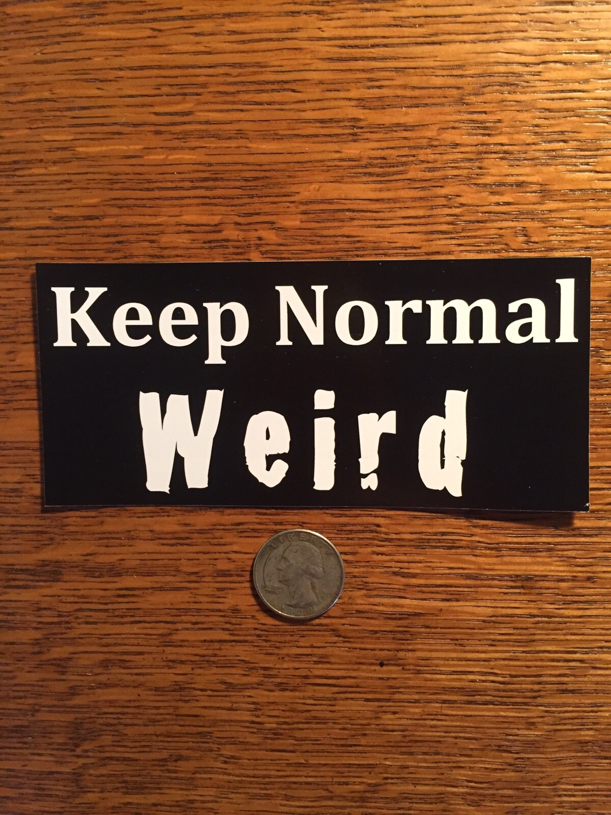 Keep Normal Weird Bumper Sticker | eBay