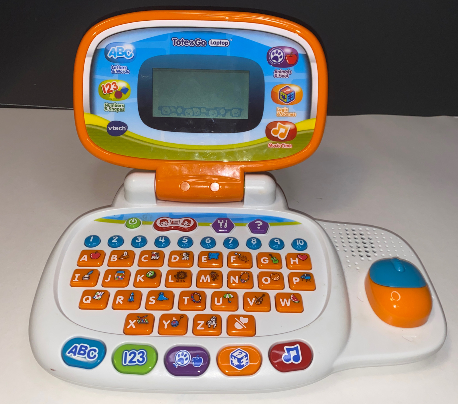 VTech Tote and Go Laptop Orange Preschool Toddler Learning Games Tested ...