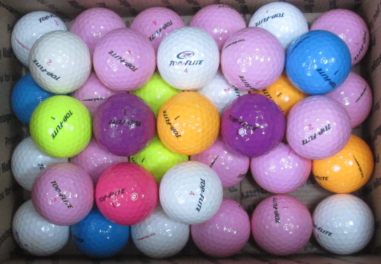 36 AAAAA / AAAA Top Flite D2 Diva Golf Balls - Assorted Colors | eBay
