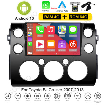 4+64GB Car Radio Stereo CarPlay For TOYOTA FJ CRUISER 2007-2013 Android ...