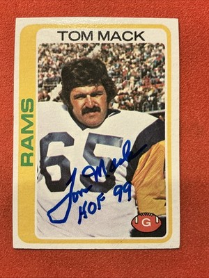 Tom Mack 🔥🔥NFL: 1978 Topps / Rams🔥🔥Autograph🔥🔥 | eBay