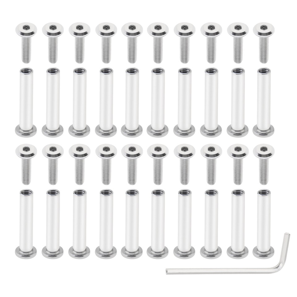 20Pack Binding Post Screw Kit Stainless Steel Barrel Nuts and Bolts ...