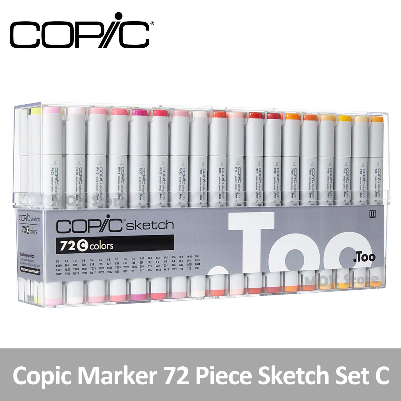 Copic Marker 72 Piece Sketch Set C (Twin Tipped) - Artist Markers Anime ...