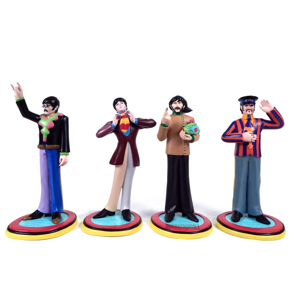 Beatles 2011 Knucklebonz Rock Iconz Yellow Submarine Band Member Statue ...