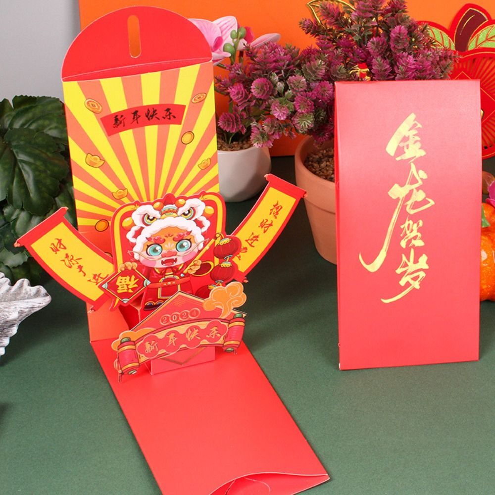 Handmade Dragon Red Packet Foldable Cartoon Red Packet Party Gift | eBay