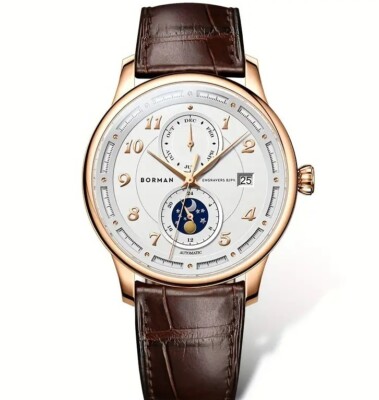 New BORMAN Men's Fully Automatic Mechanical Versatile watch - Rose Gold ...