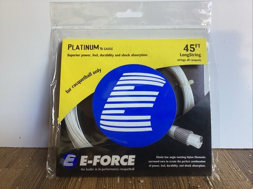 EForce E Force E-Force Platinum 16 gauge White Racquetball String Max ...