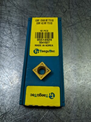 TaeguTec Carbide Inserts QTY10 SCMT 432 MT / SCMT 120408 MT TT5100 ...