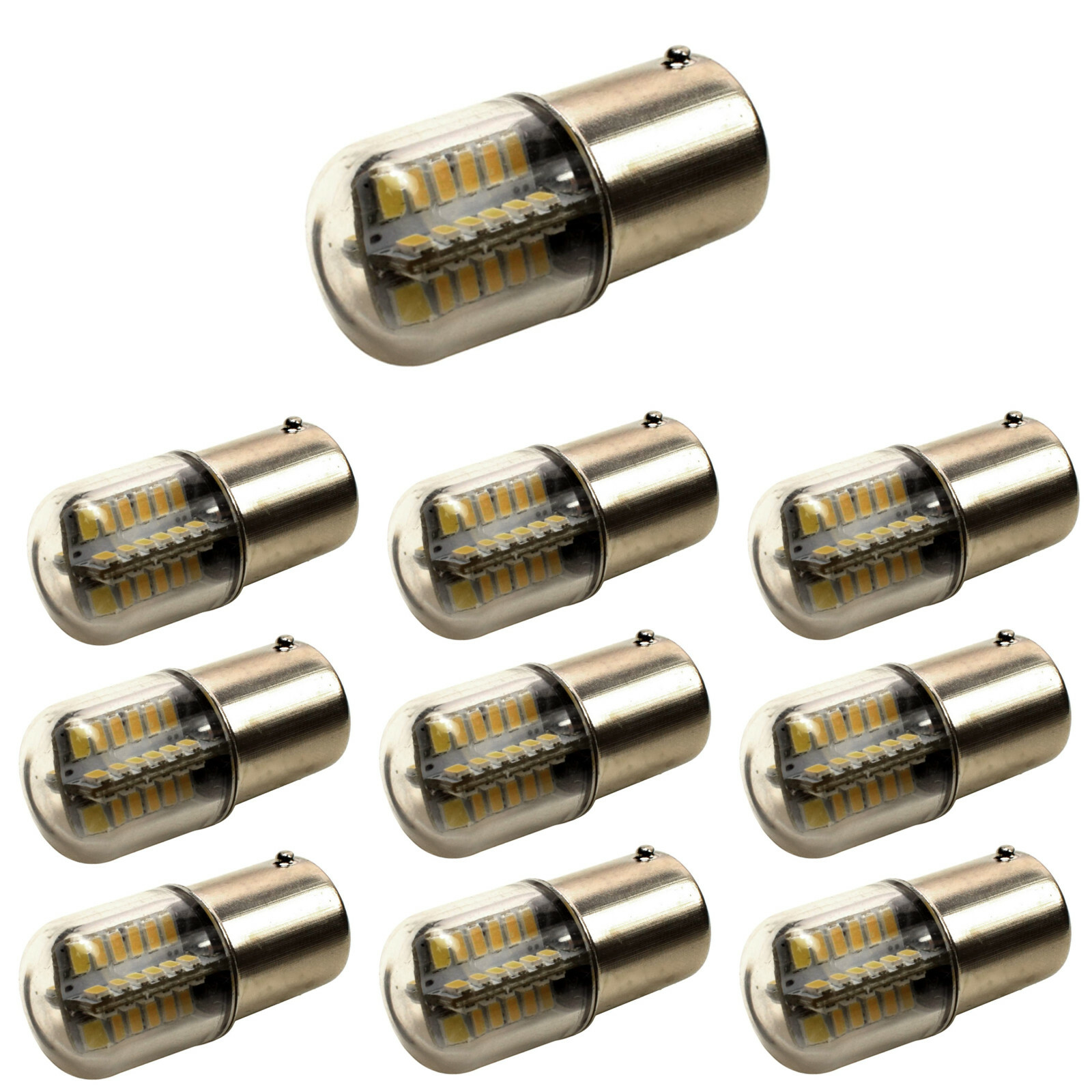 10-Pack HQRP 1210 1156 1141 1056 BA15S 48-SMD Car RV Camper Light LED ...