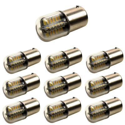 10-Pack HQRP 1210 1156 1141 1056 BA15S 48-SMD Car RV Camper Light LED ...