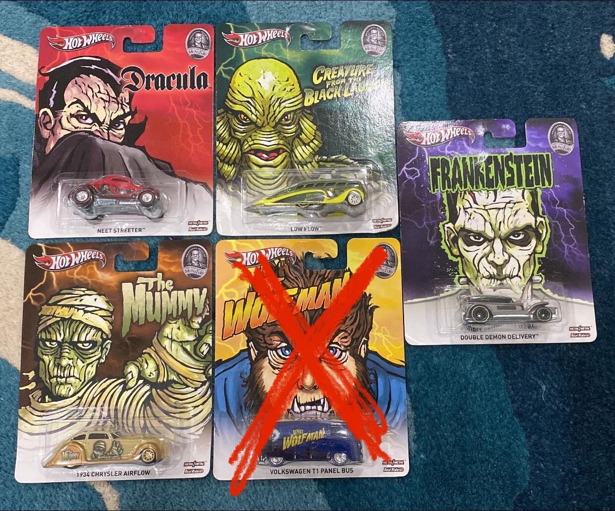 Hot Wheels Universal Studios Monsters Car Lot | eBay