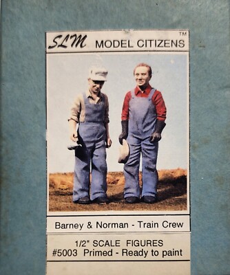 SLM Model Citizens Barney & Norman Train Crew 1/2 P Figurines #5003 | eBay