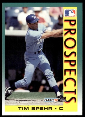 1992 Fleer Baseball Card Tim Spehr Kansas City Royals #674 | eBay
