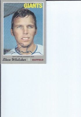 Steve Whitaker 2019 Topps Heritage Autograph | eBay
