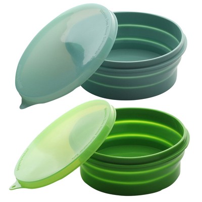 Silicone Collapsible Bowls - Silicone Folding Travel Bowl with Lids ...